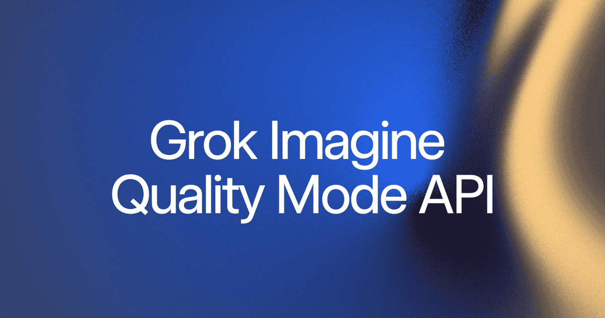 Grok Imagine Quality Mode API | xAI
