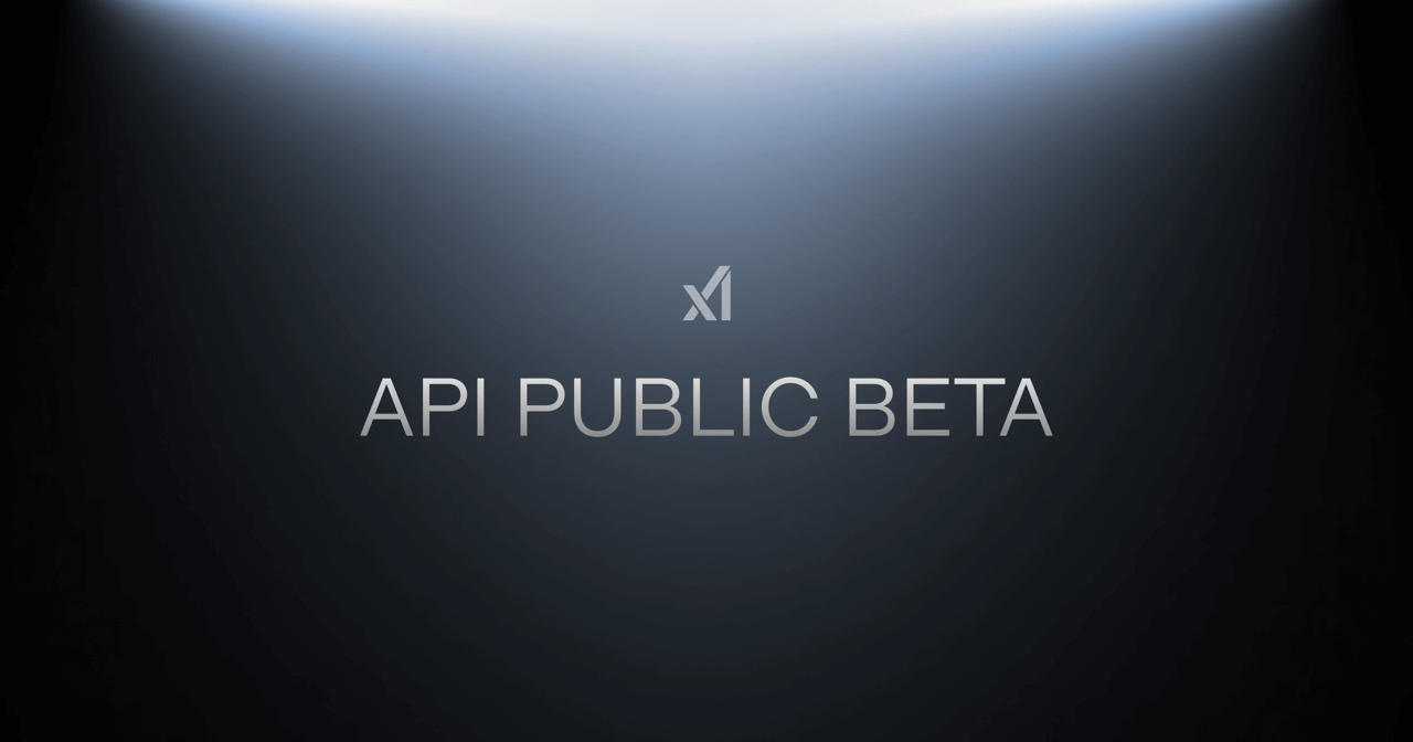 API Public Beta | xAI